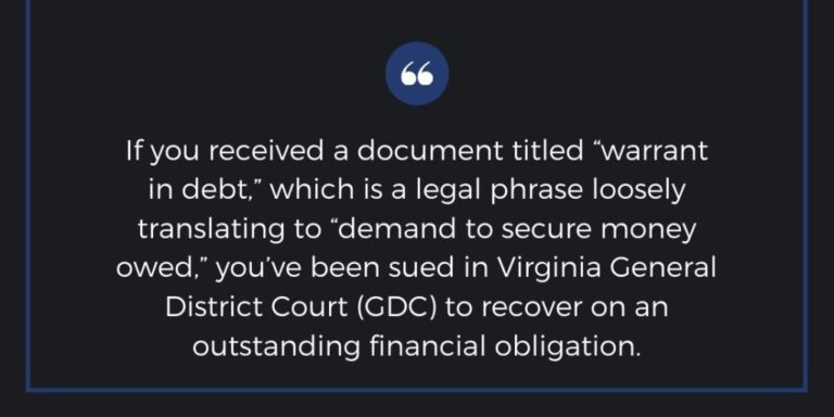 What is a “Warrant in Debt” and What Should You Do About It?